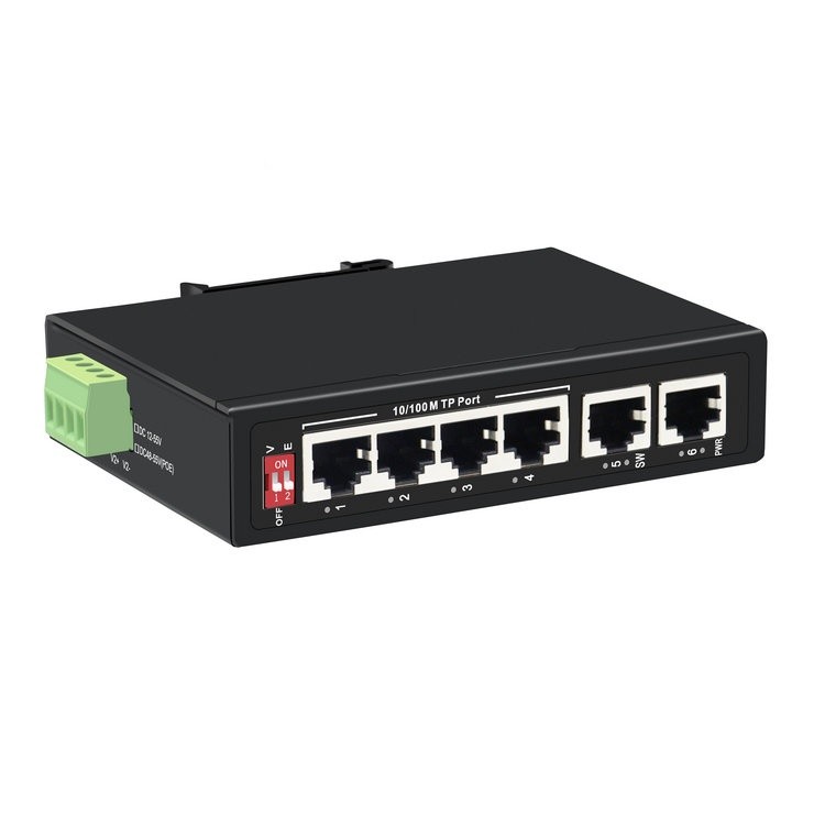 6 ports 10M/100M intelligent Industrial Switch