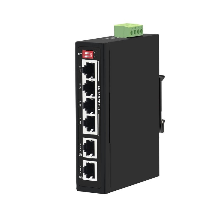 6 ports 10M/100M intelligent Industrial Switch
