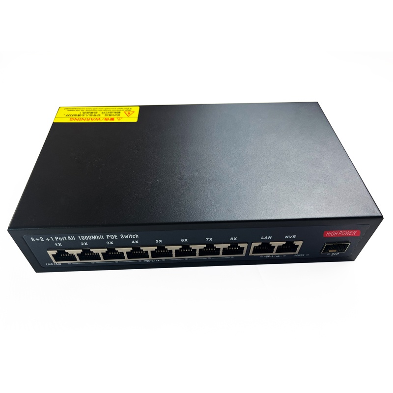 8+2+1 8 ports gigabit POE switch