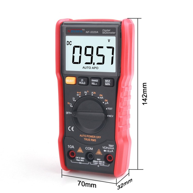 multifunction digital multimeter measuring Ohm voltage dc ac diode ...