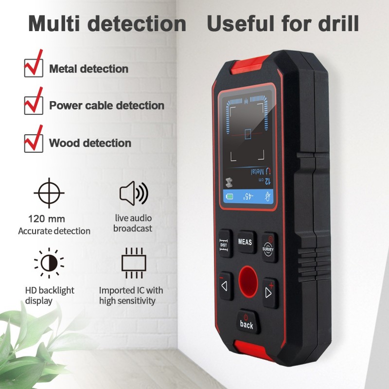 Multifunctional digital detector Stud Finder Metal Detection/ Wooden ...