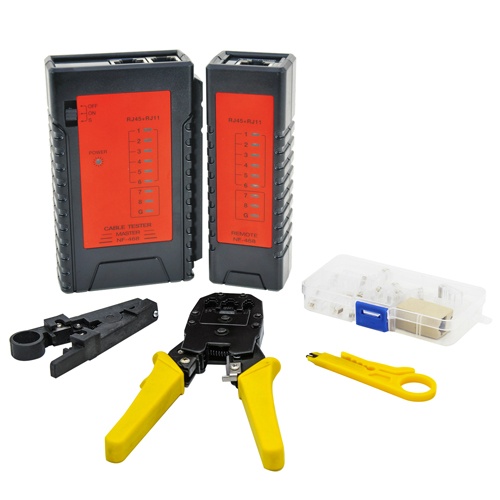 Cable Tester 3 in 1 Crimping Tool Network LAN Cable Wire Stripping Tool ...