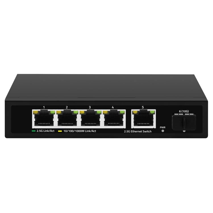 6 Port 10G Uplink 2.5G Ethernet Switch