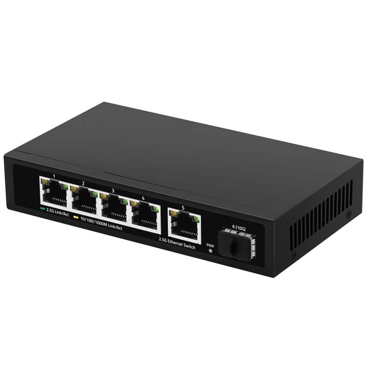 6 Port 10G Uplink 2.5G Ethernet Switch