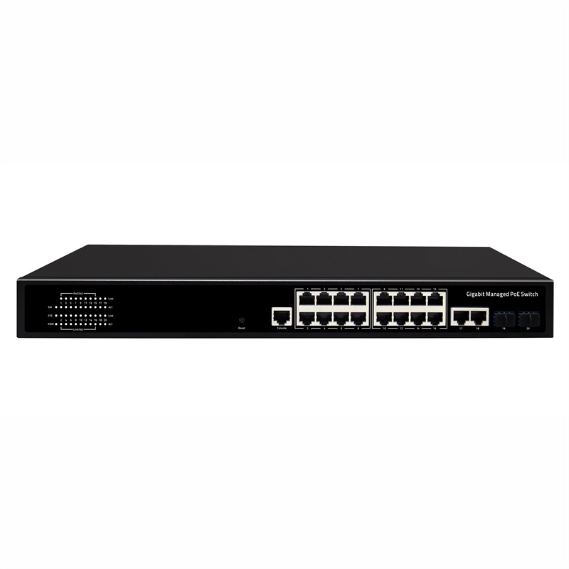 20-Ports Gigabit Managed PoE Switch . It adopts High-Quality and High ...