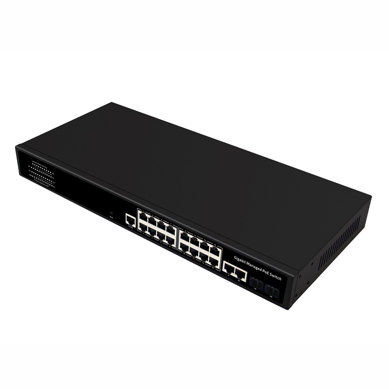 20-Ports Gigabit Managed PoE Switch . It adopts High-Quality and High ...