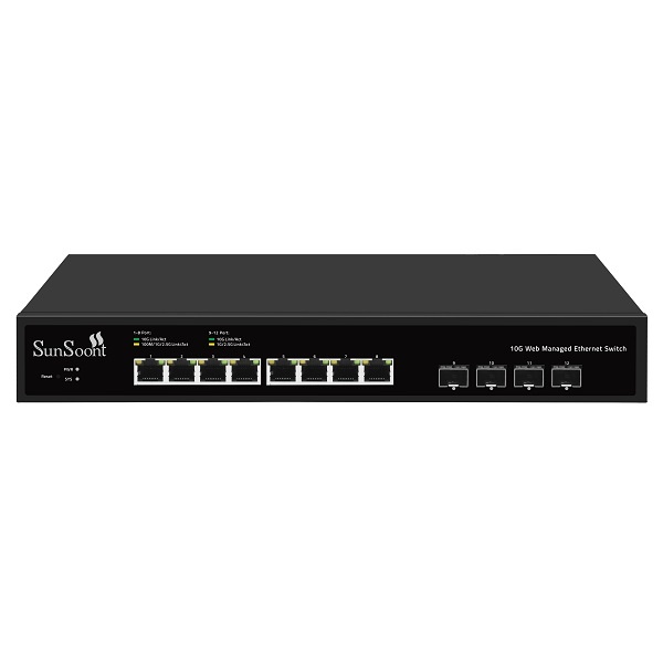 12 Port 10G Web Management Ethernet Switch