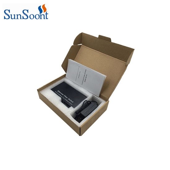 100M 2 SC fiber port and 3 RJ45 port fiber switch