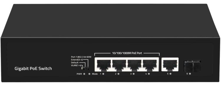6-Port Gigabit PoE Switch