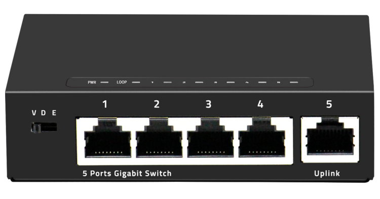 5-Port Gigabit Intelligent Ethernet Switch