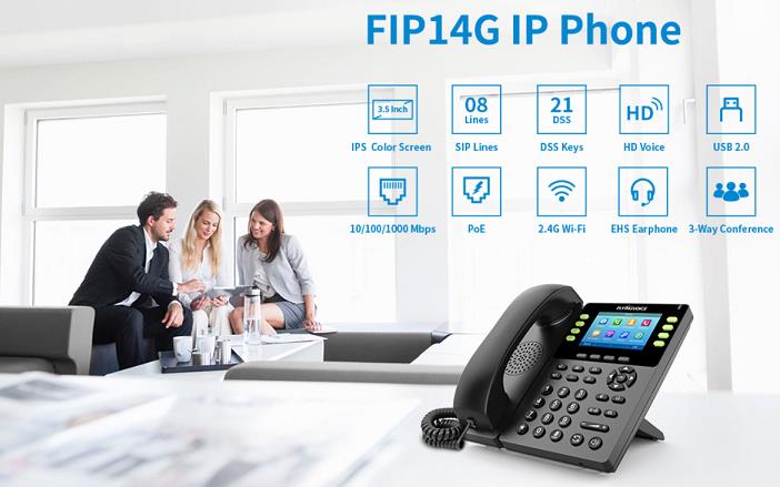 Enterprise Gigabit IPS Color Screen IP Phone