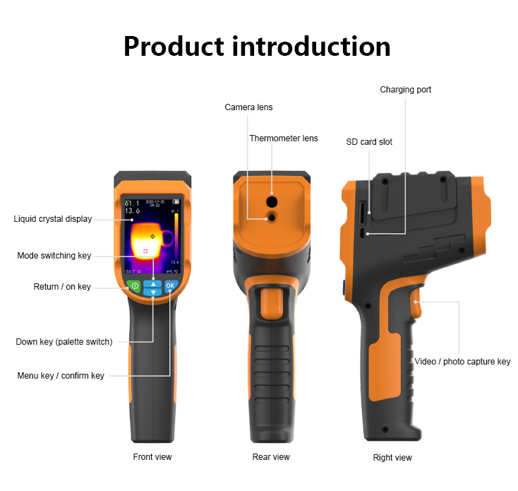 Handheld thermal imaging industrial infrared thermal imaging camera