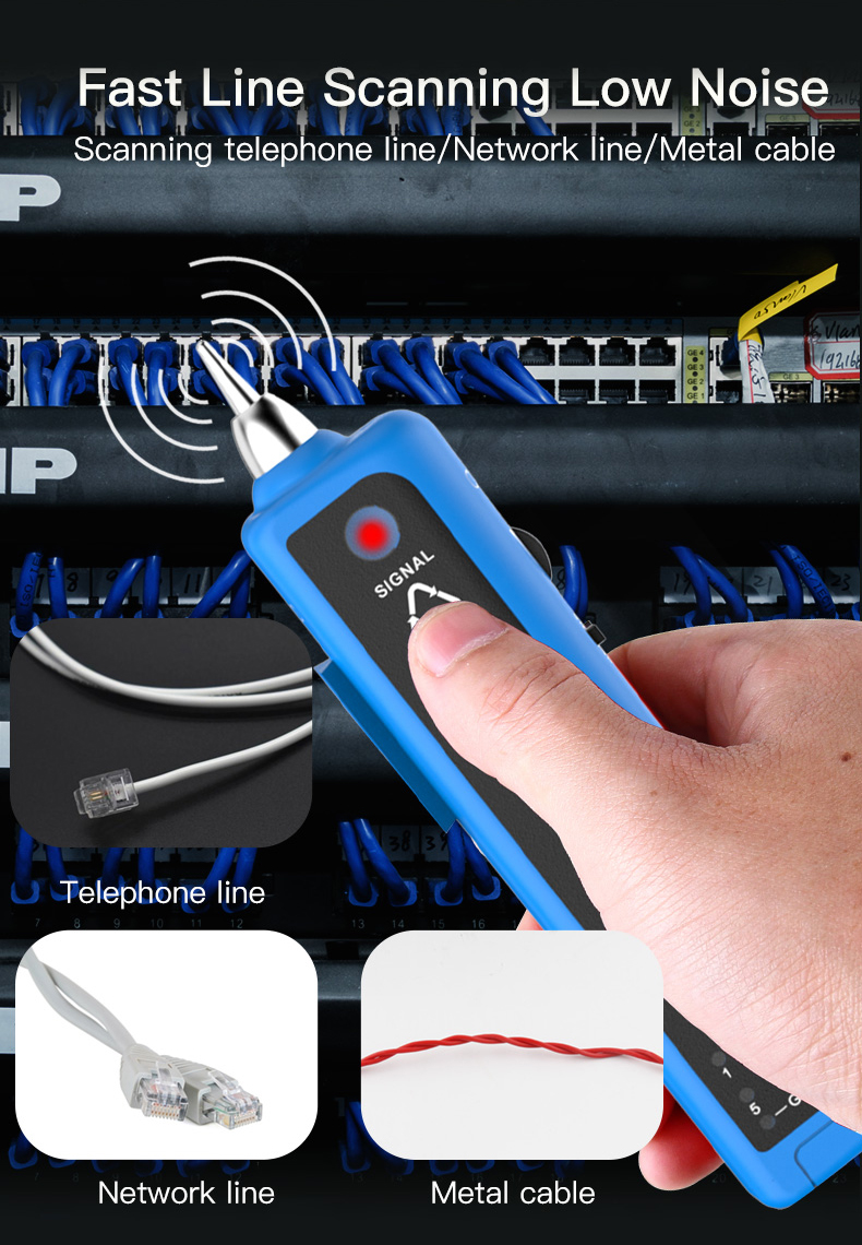 UTP STP Cable Fault Locator RJ45 RJ11 Network LAN Cable Wire Tracker ...